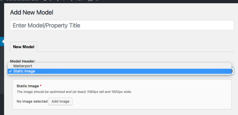 "Static Image" Model - WP3D Models - WordPress Plugin