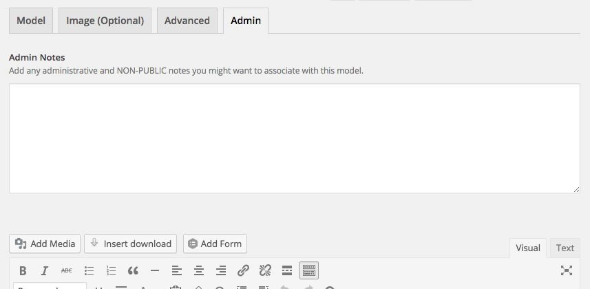 Admin Model Notes Wp3d Models Wordpress Plugin 5256